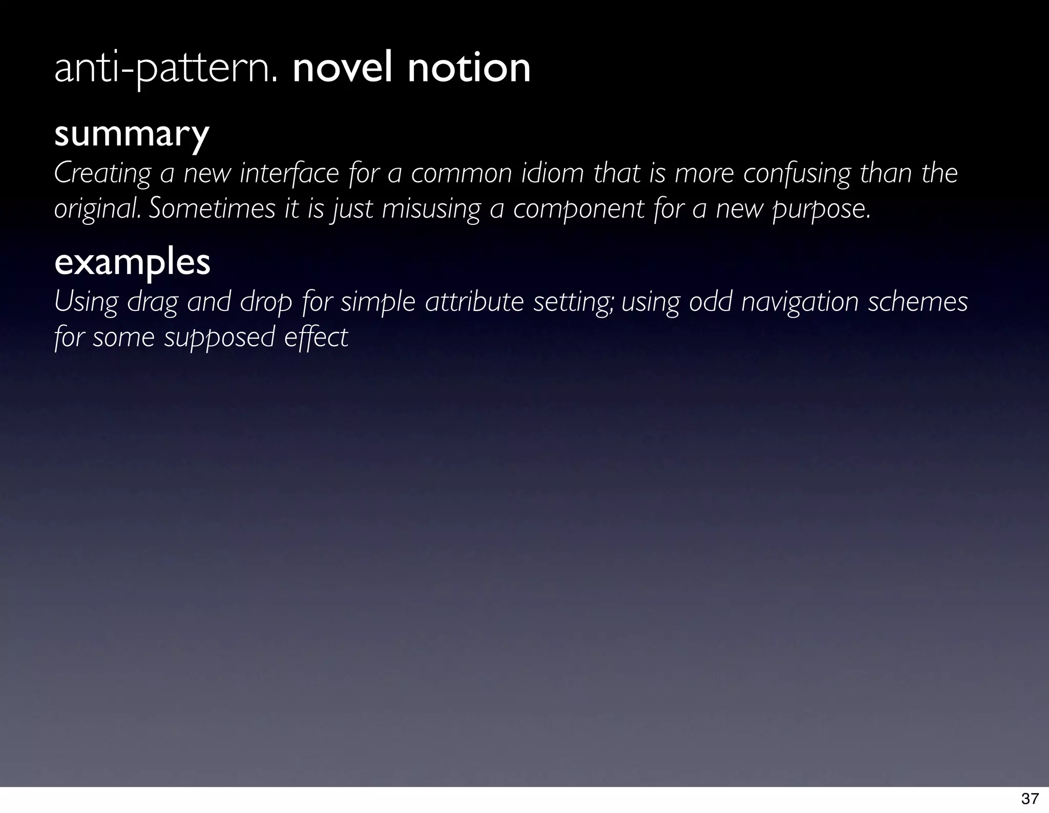 Antipatterns - Designing for the poor web experience | PPT