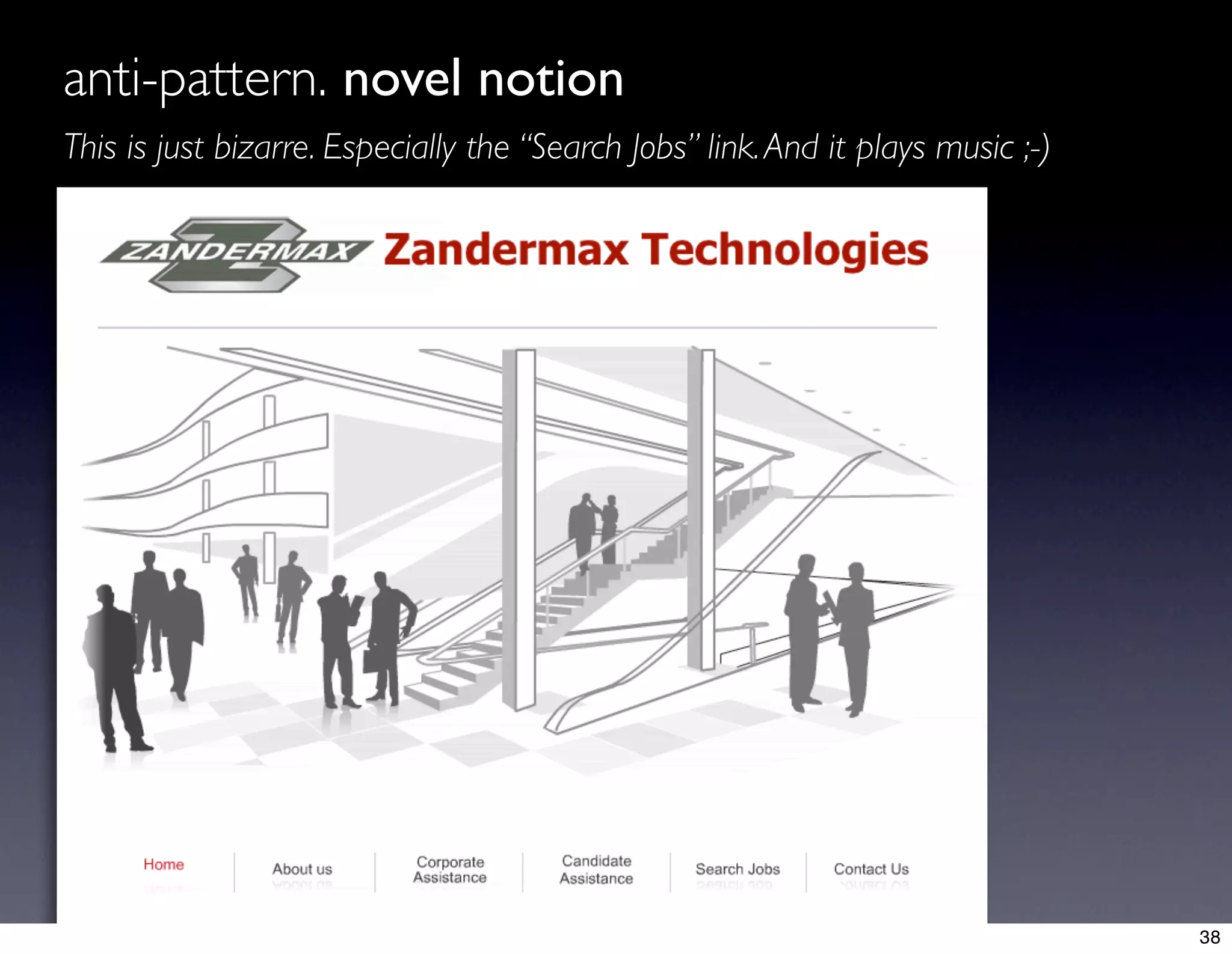 Antipatterns - Designing for the poor web experience | PPT