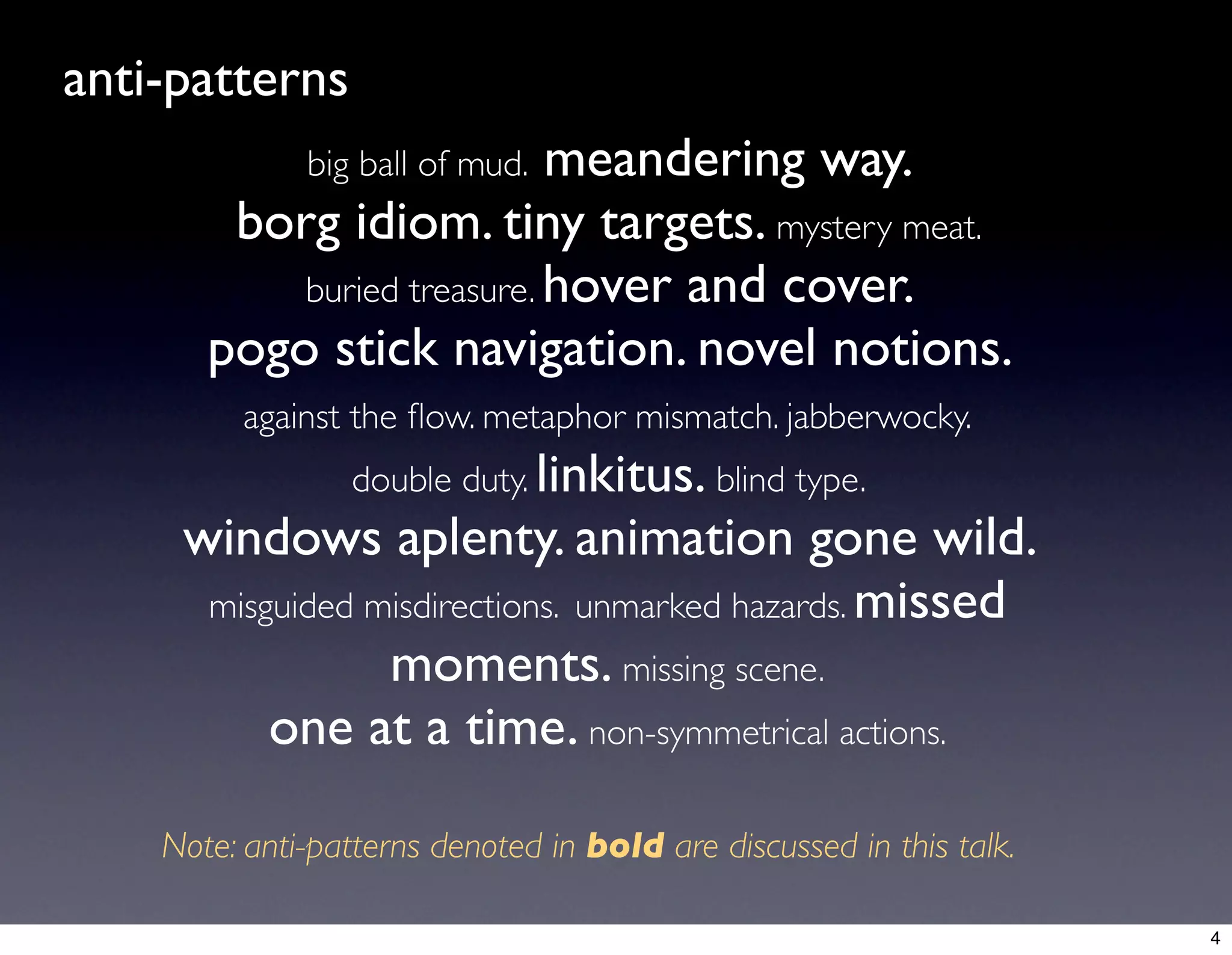 Antipatterns - Designing for the poor web experience | PPT