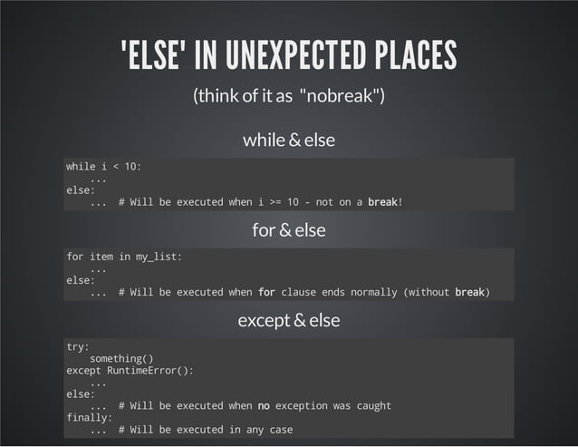 Python Anti patterns / tips / tricks | PPT