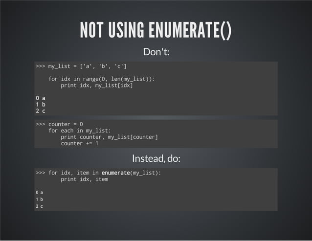 Python Anti Patterns Tips Tricks Ppt 7940