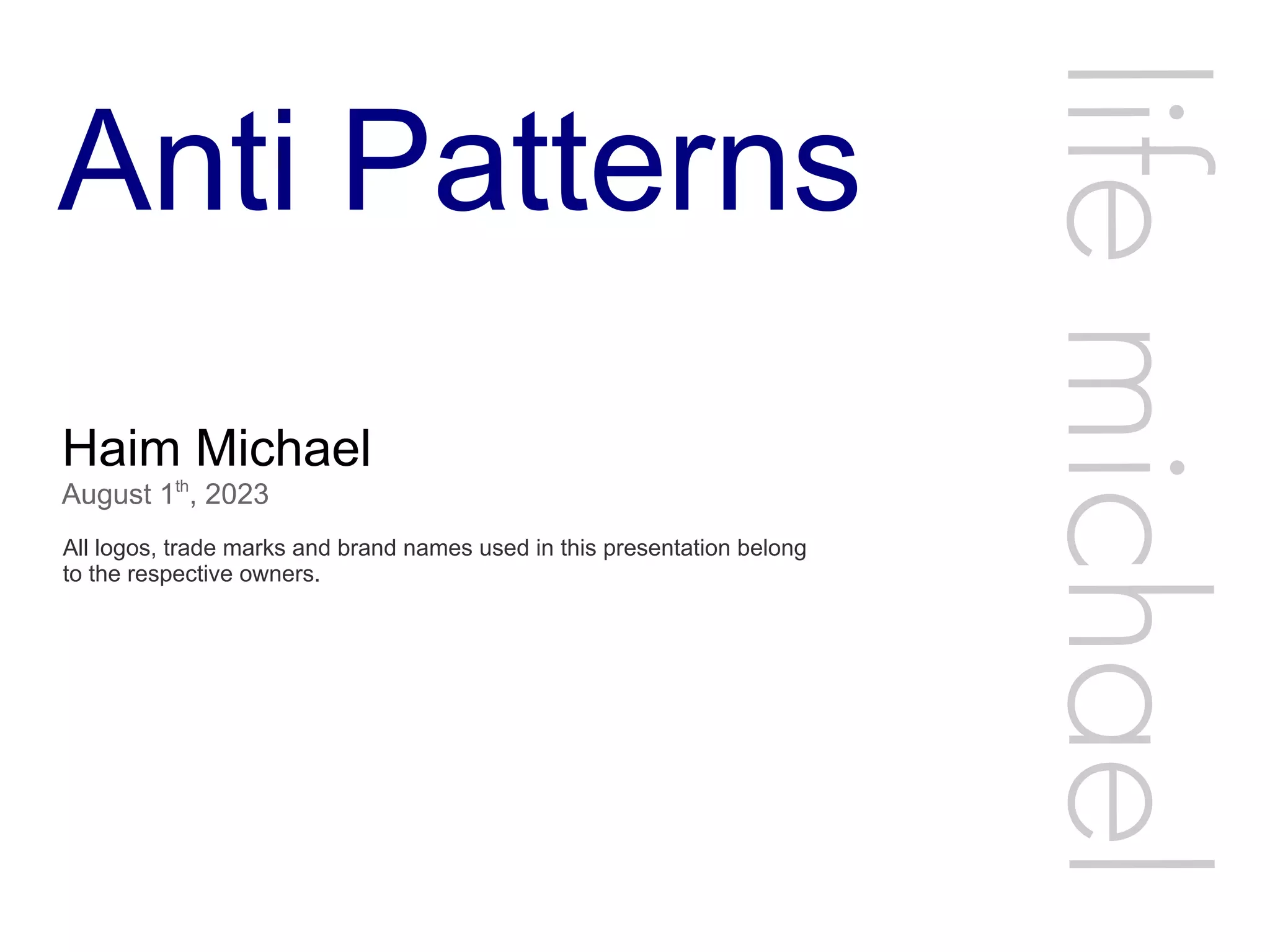 Anti Patterns | PDF