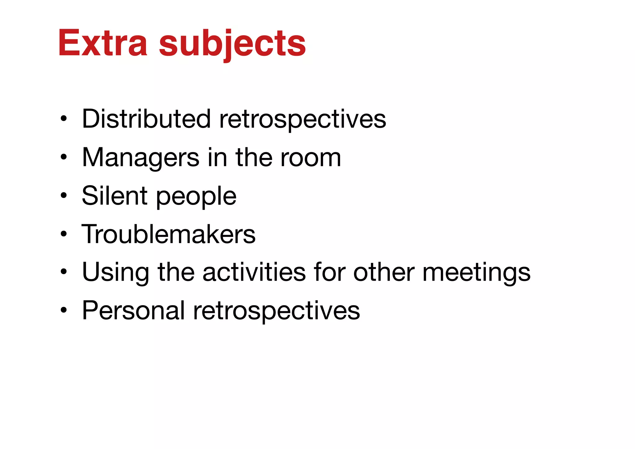 Retrospective Anti-Patterns by Aino Corry at #AgileIndia2019 | PPT