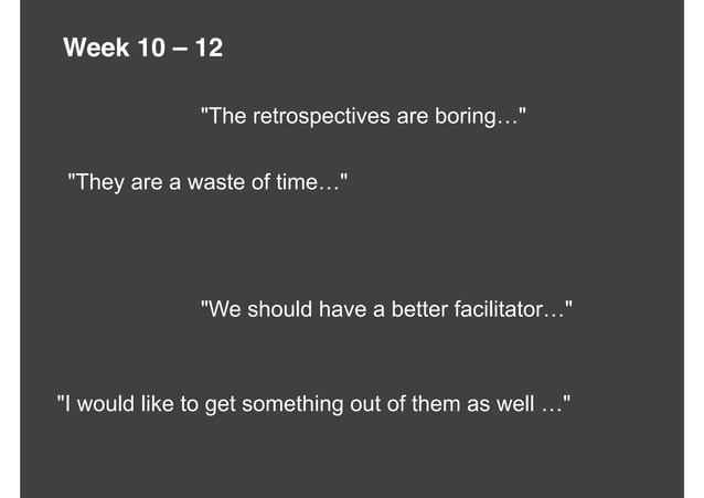 Retrospective Anti-Patterns by Aino Corry at #AgileIndia2019 | PDF