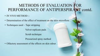 Antiperspirant and deo | PPTX