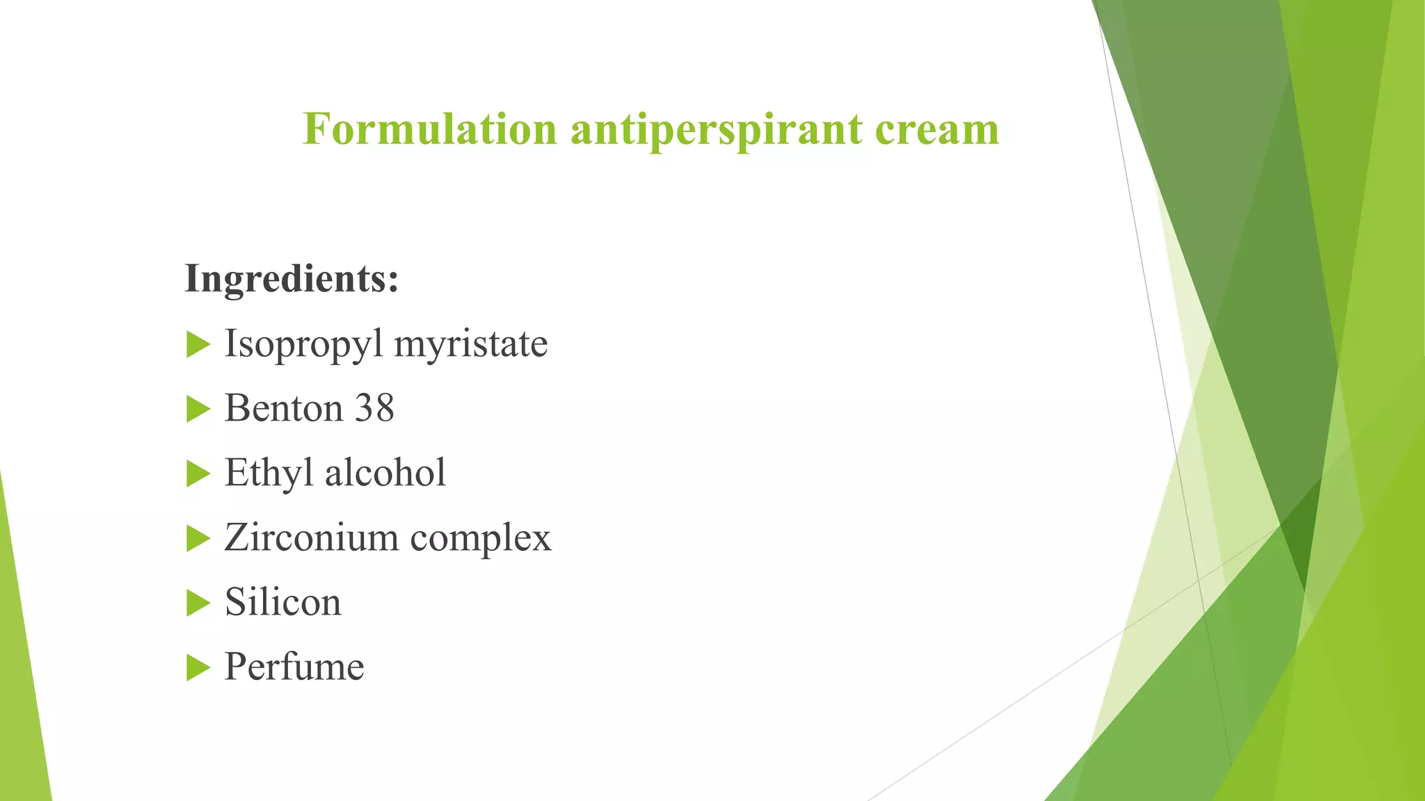 Antiperspirant &Deodorant | PPTX