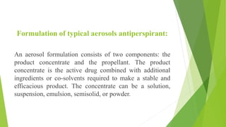 Antiperspirant &Deodorant | PPTX