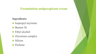 Antiperspirant &Deodorant | PPTX