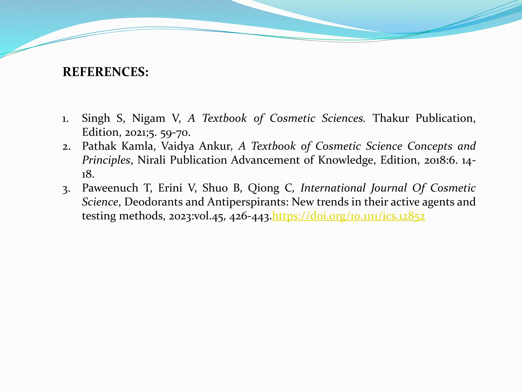 ANTIPERSPIRANTS AND DEODORANTS : MECHANISM OF ACTION | PPTX
