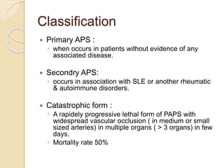 Antiphospholipid | PPTX