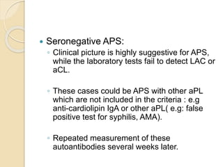 Antiphospholipid | PPTX