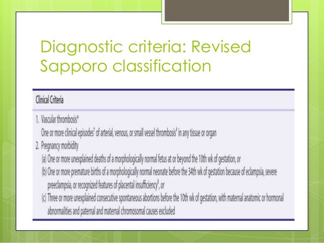 Antiphospholipid antibody syndrome