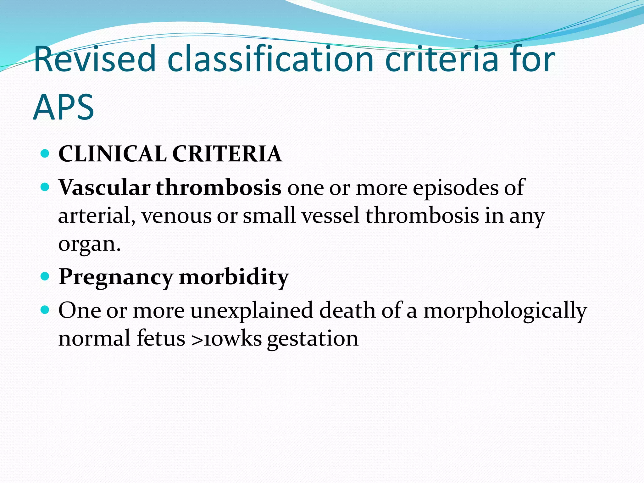 Antiphospholipid antibody syndrome | PPTX