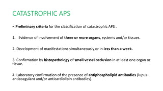 Antiphospholipid antibody syndrome | PPTX