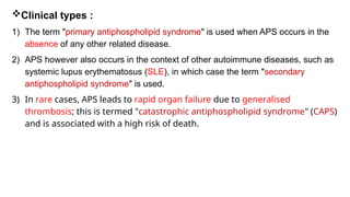Antiphospholipid antibody syndrome by ESAM.pptx