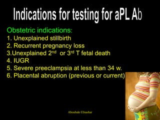 Obstetric antiphospholipid antibody syndrome | PDF