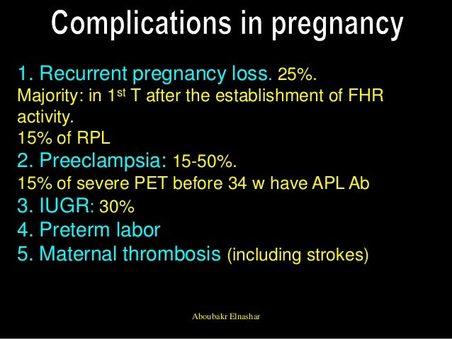 Obstetric Antiphospholipid Antibody Syndrome