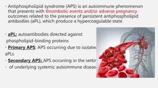 Antiphospholipid syndrome of the medical | PPT