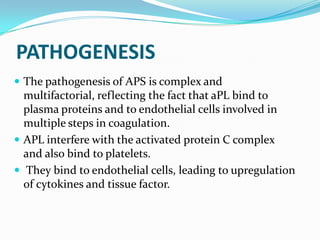 Antiphospholipid syndrome.pptx new | PPTX