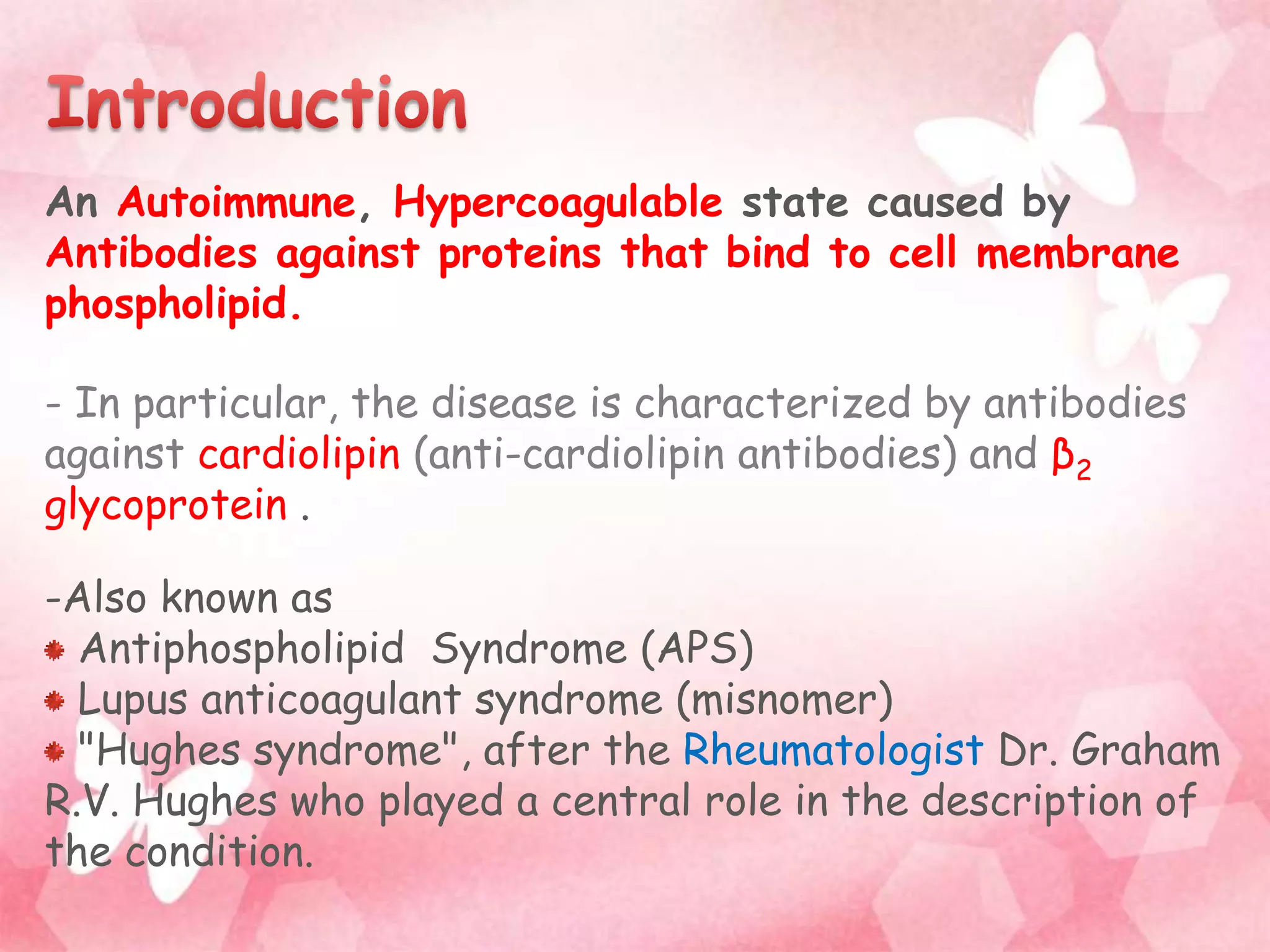 Antiphospholipid Syndrome_Dr Nishi | PPTX