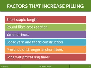An Introduction to anti-pilling textiles | PPTX