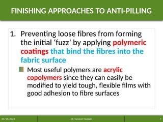 An Introduction to anti-pilling textiles | PPTX