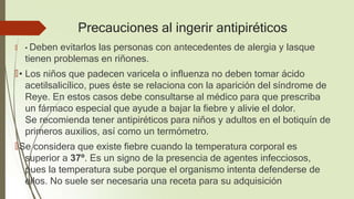 ANALGÉSICOS Y ANTIPIRÉTICOS | PPTX