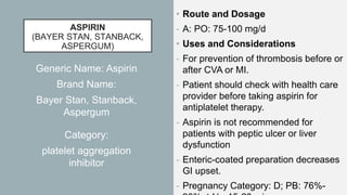 ANTI PLATELET DRUGS | PPTX | Blood Disorders | Diseases and Conditions