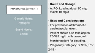 ANTI PLATELET DRUGS | PPTX | Blood Disorders | Diseases and Conditions