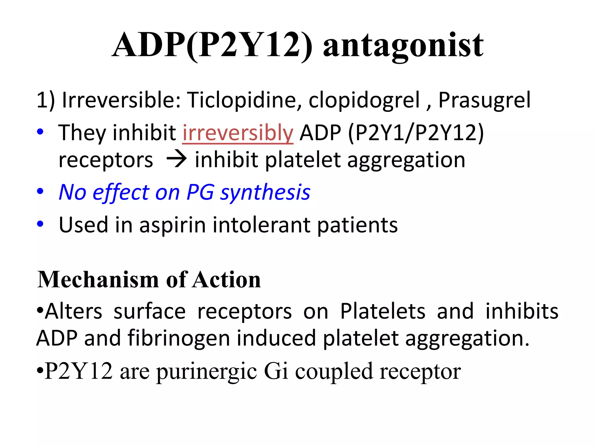 Antiplatelet Drugs | PPTX