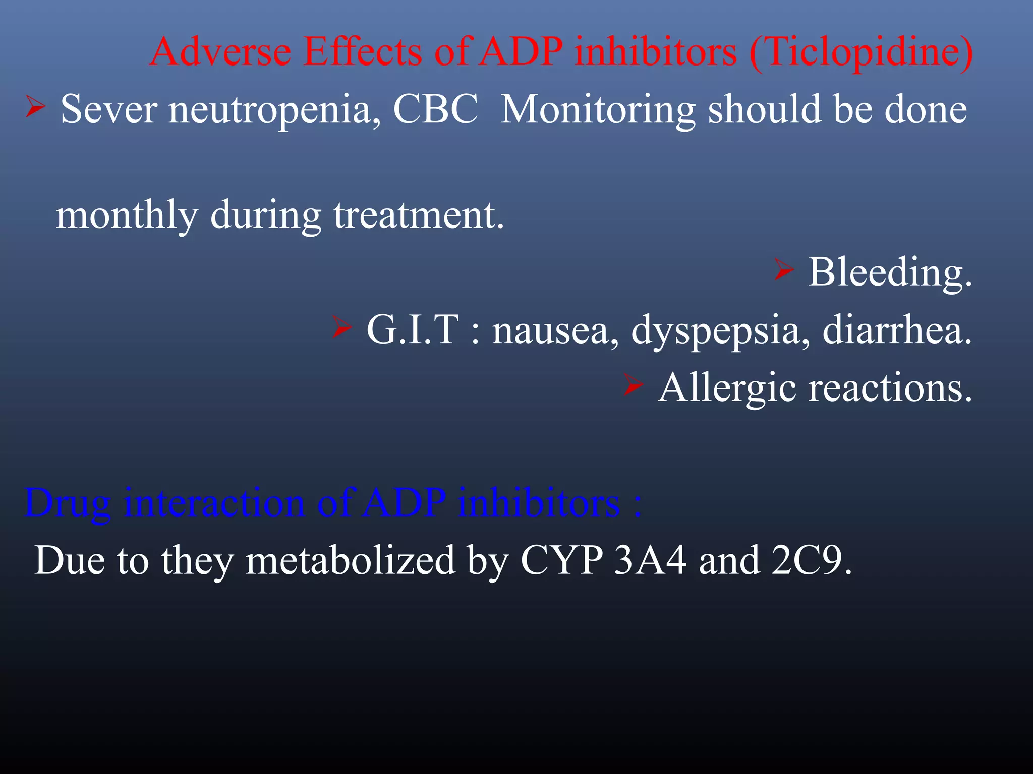 Antiplatelet agents 250419 | PPT