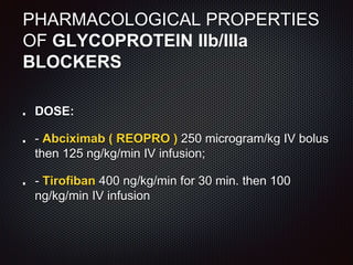 Antiplatelet, anticoagulation and fibrinolytic therapy | PPT