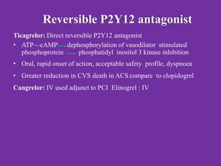 Pharmacology of Antiplatelet drugs | PPTX