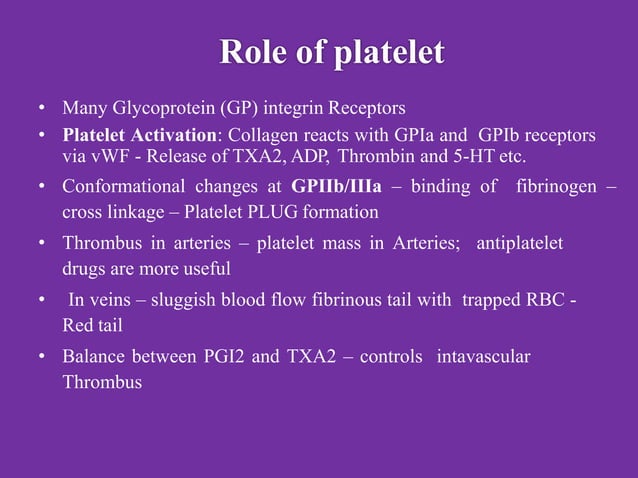 Pharmacology of Antiplatelet drugs | PPTX
