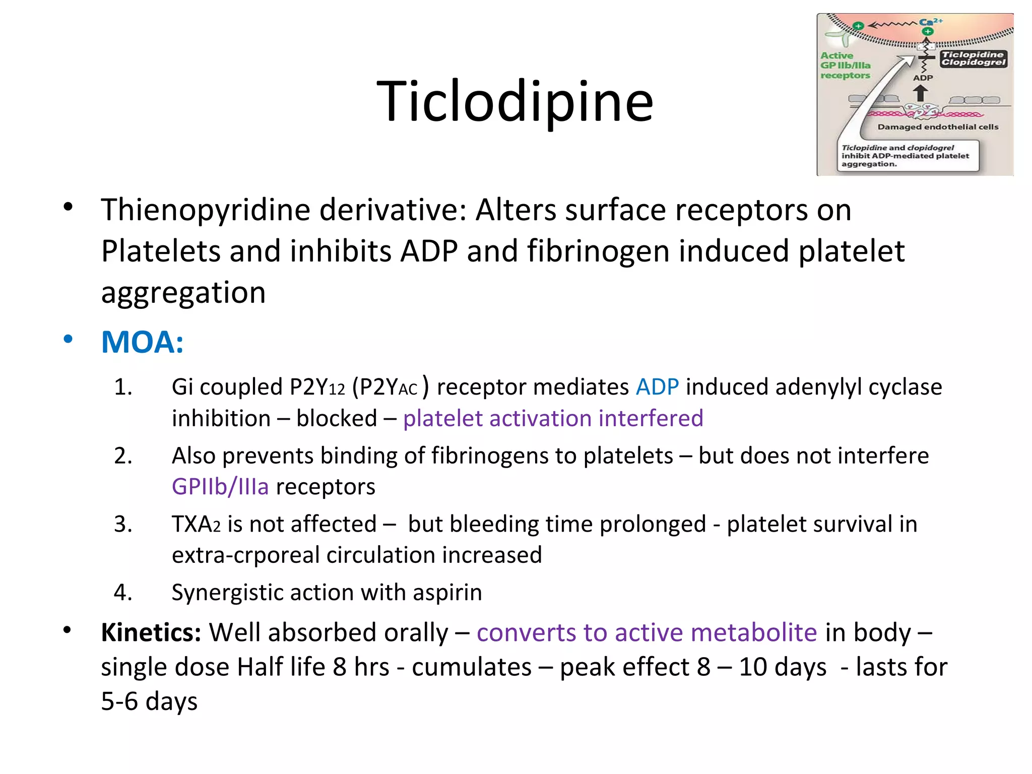 Antiplatelet drugs (antithrombotics) | PPT