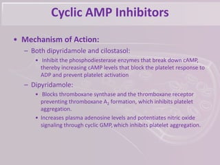 Antiplatelet Therapy: What’s New, Older Agents and How They Work | PDF
