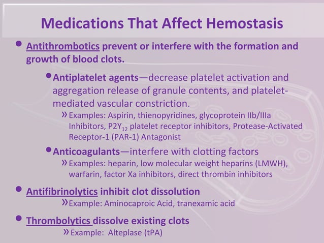 Antiplatelet Therapy: What’s New, Older Agents and How They Work | PDF ...