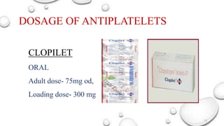 Antiplatelets | PPTX