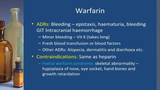 Antiplatelets and anticoagulants medicine | PPT