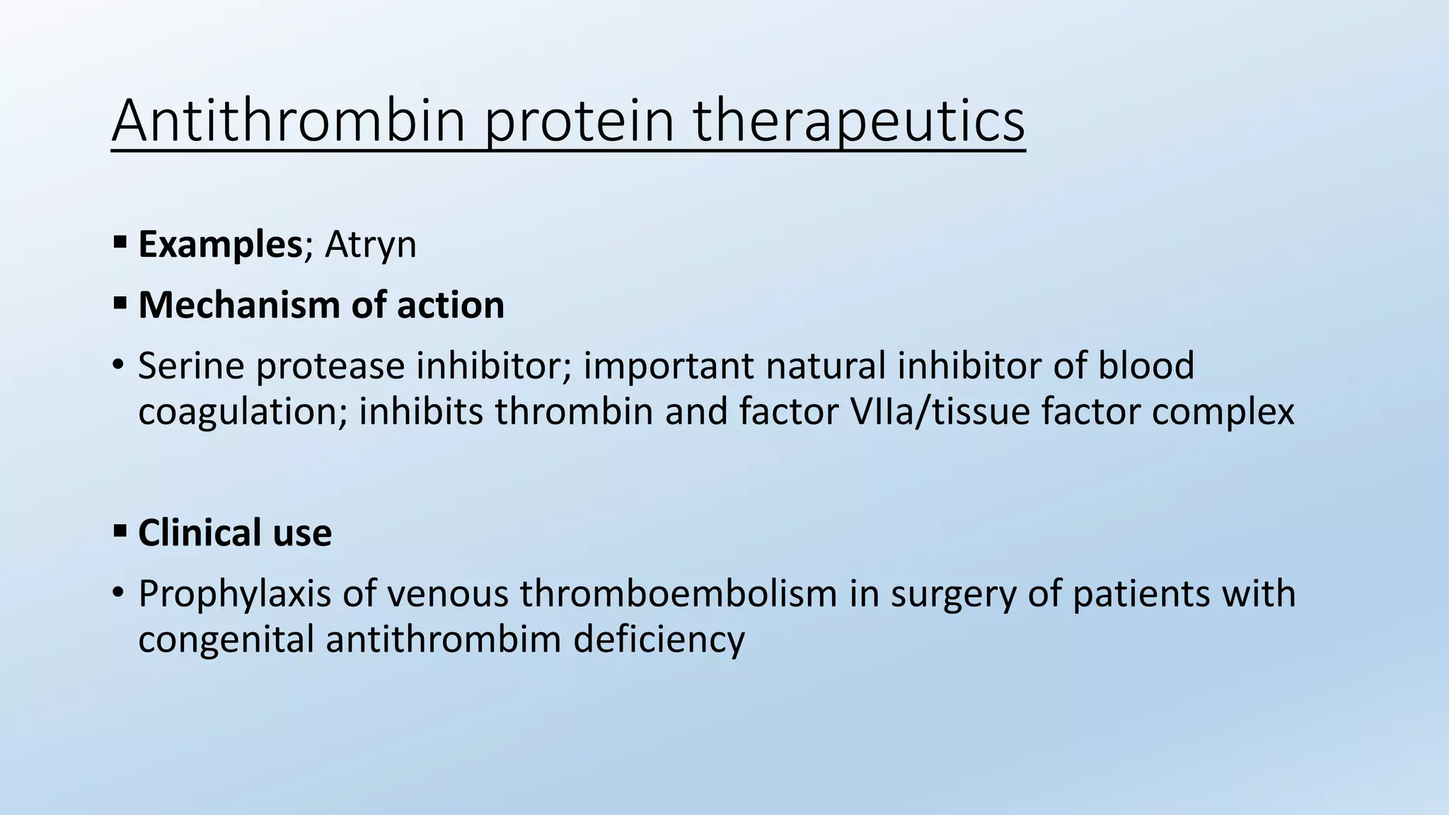 Antiplatelets and anticoagulants | PPTX