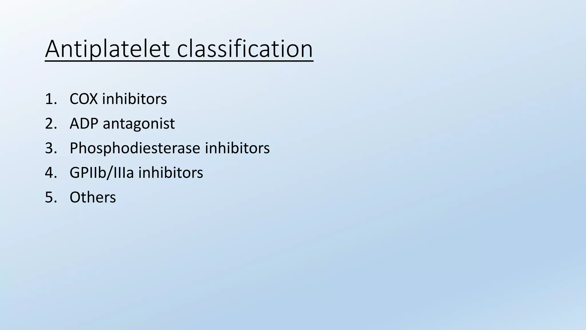 Antiplatelets and anticoagulants | PPTX