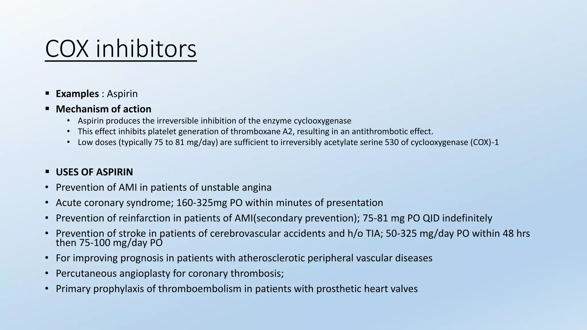 Antiplatelets and anticoagulants | PPTX