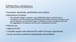 Antiplatelets and anticoagulants | PPTX