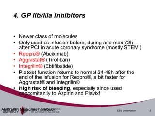 Antiplatelets and nch asam | PPTX