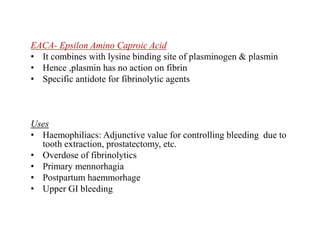 Antiplatelets & fibrinolytics - NAK.pptx