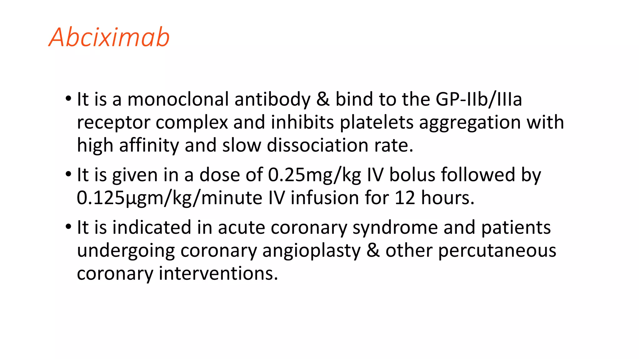 Antiplatelets | PPTX