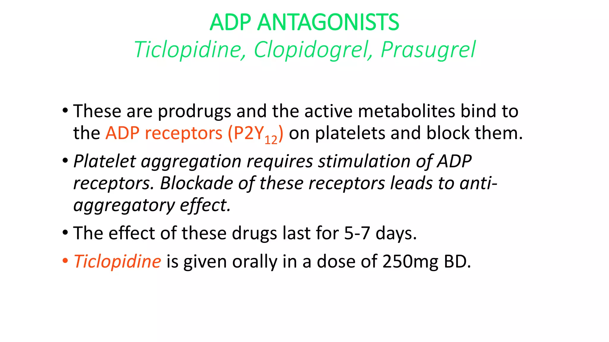 Antiplatelets | PPTX
