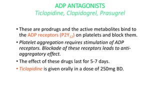 Antiplatelets | PPTX