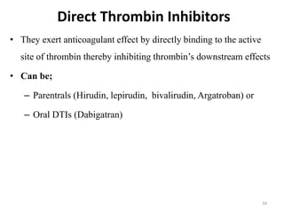 Antiplatelets thrombolytics and drugs for bleeding 2023.pptx