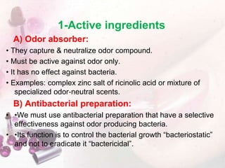 Antiprespirants and deodrants Lecture 6.ppt